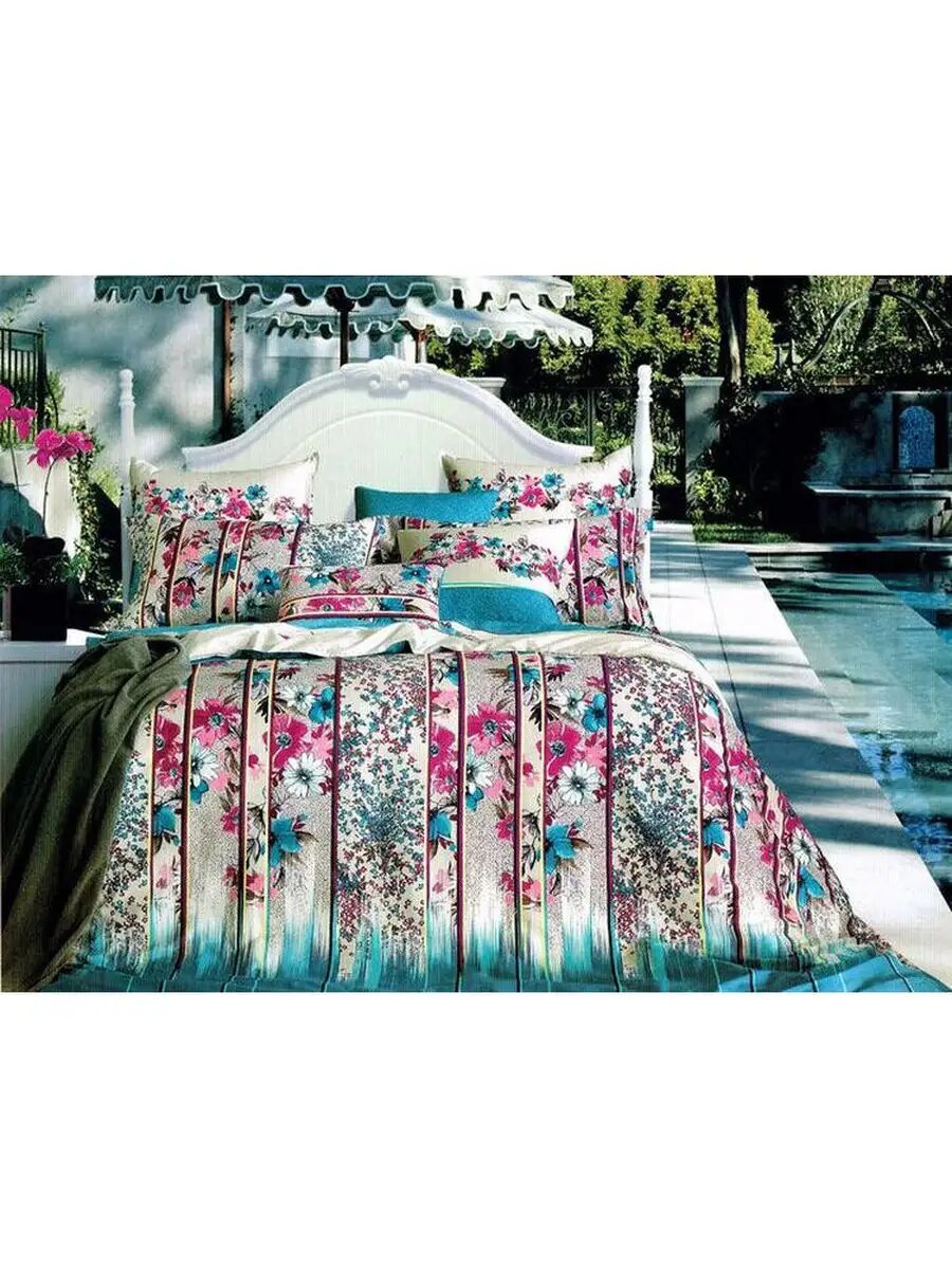 Постельное бельё Novella Евро, люкс сатин хлопок