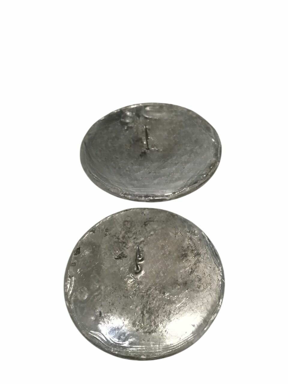 2 Шт. Грузило для кормушки / кошеля 200 и 300 гр. Диаметр 80 и 100 мм.