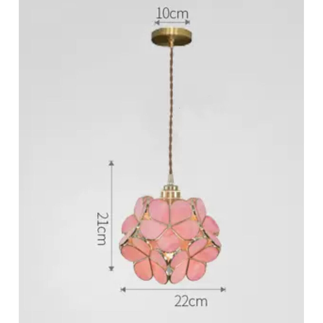 Светильник Fiorellini (1 плафон / цвет розовый)