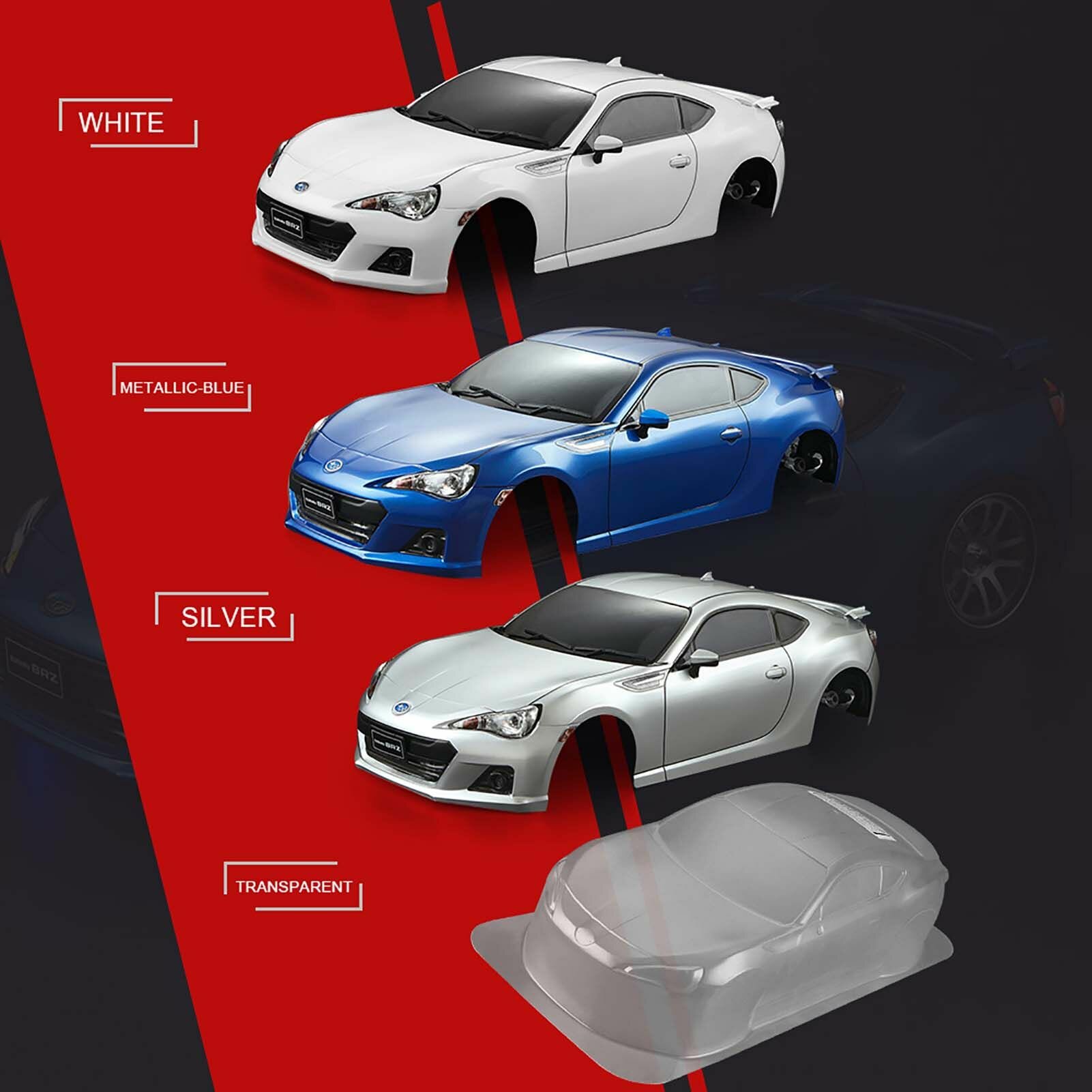 Комплект рамы для кузова кузова KillerBody RC для Subaru BRZ 1/10 Электрический