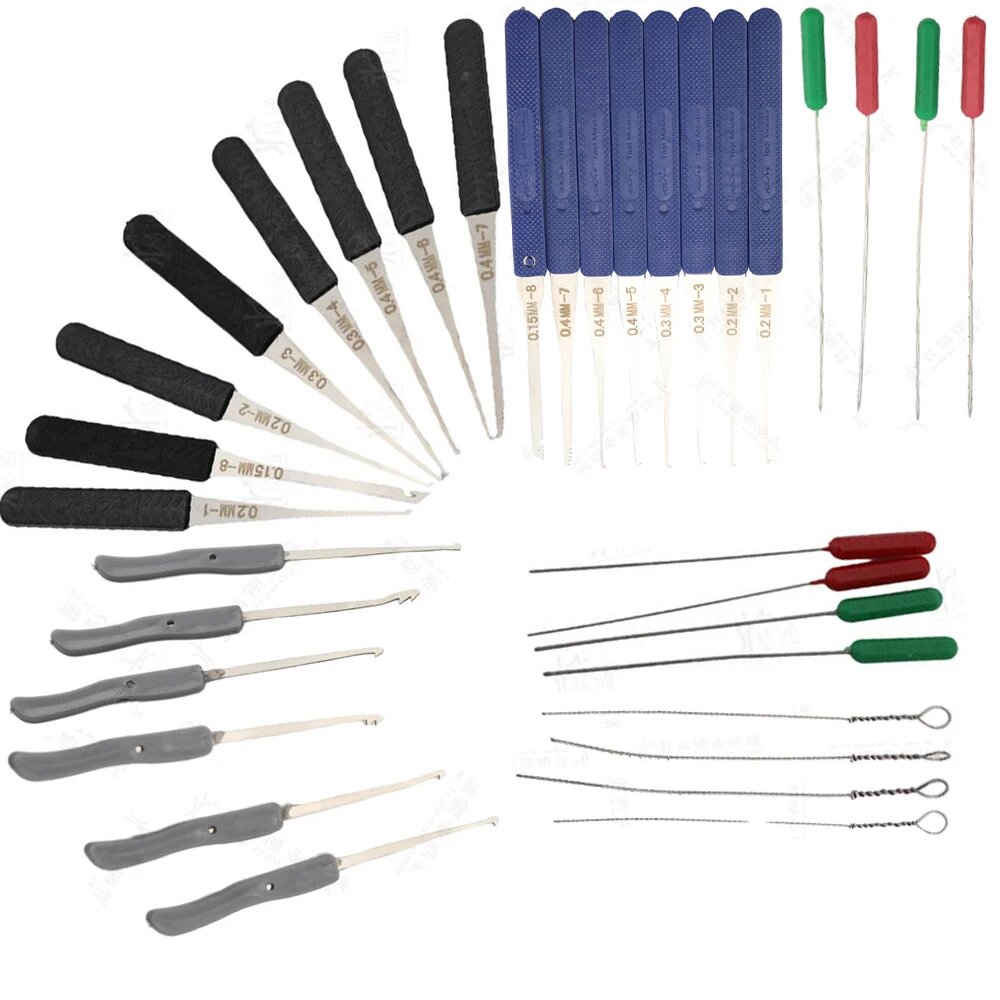 Набор слесарных инструментов для удаления сломанного ключа OIMG Broken Key Remove Tool Set 34PCS Type8