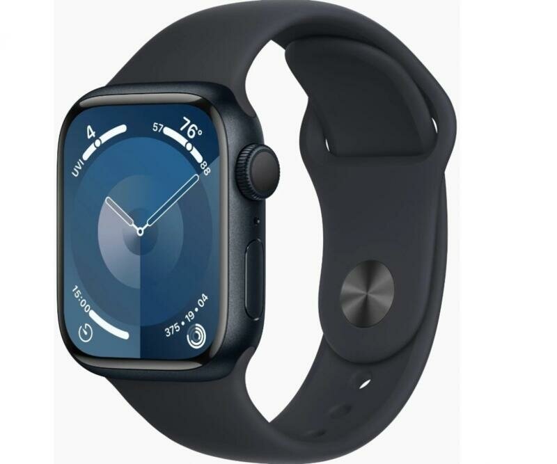 Умные часы Apple Watch Series 9 41mm Aluminium Case, Midnight Sport Band M/L