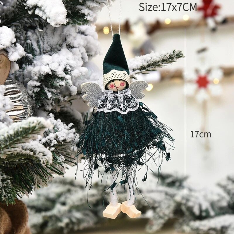 Рождественский ангел, кукла 17x7см, цвет 23-009 Green
