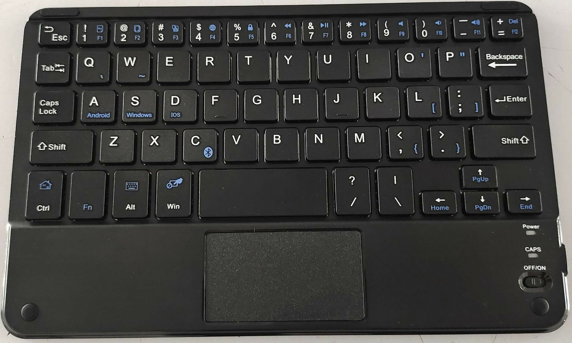 Клавиатура Bluetooth Magic Control, сенсорная, для iPad, Apple, Huawei, 9 дюймов, черная