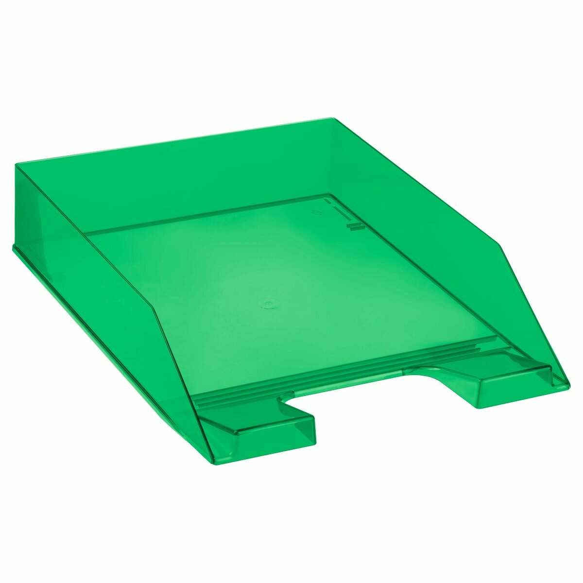 Лоток для бумаг горизонтальный Стамм "Фаворит", тонированный зеленый (ЛТГ-30564), 6шт.