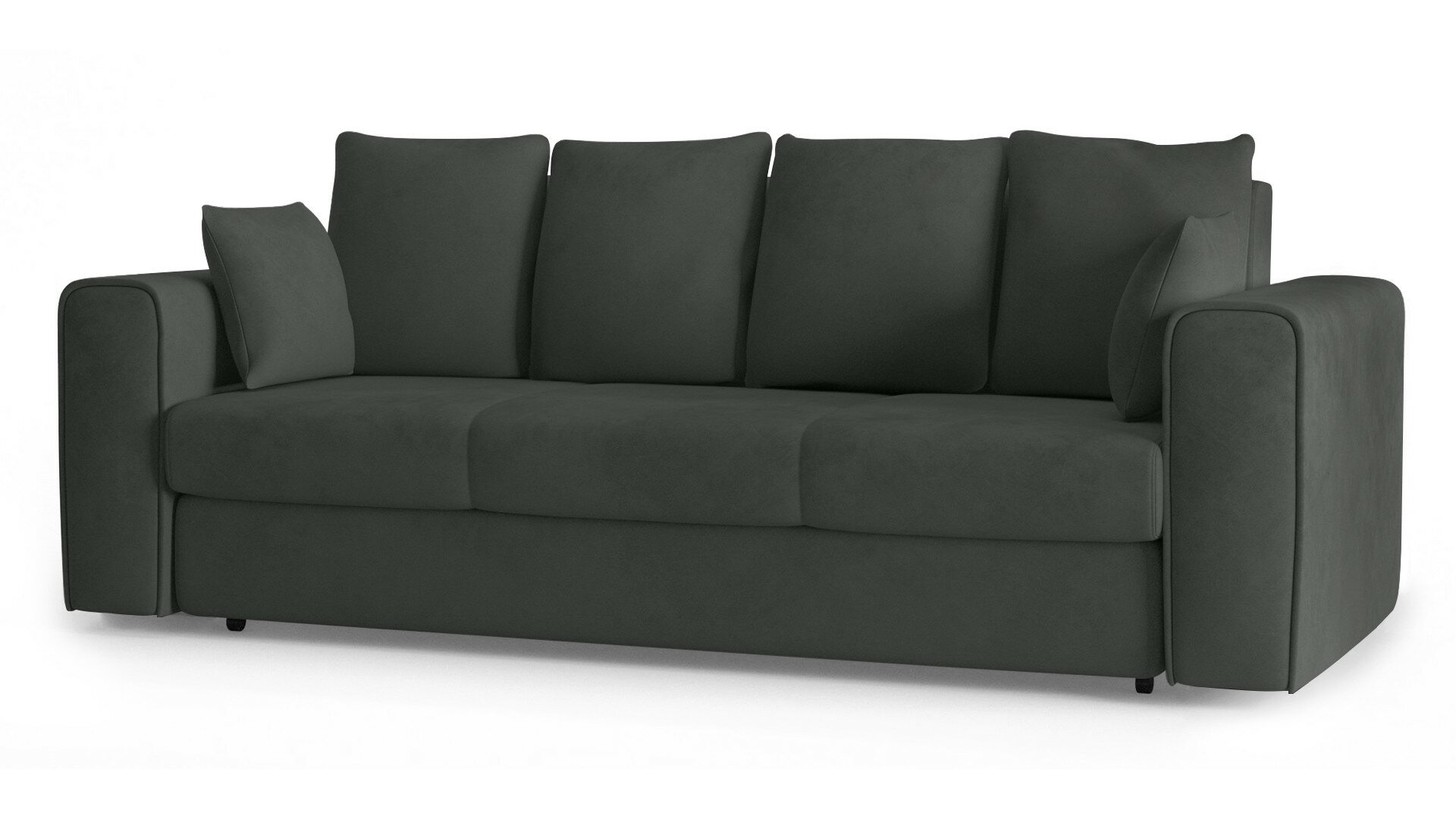 Диван Гиверни Лайт Vivaldi 37 NEW 230x94x80 см, серый Велюр, еврокнижка Фиеста