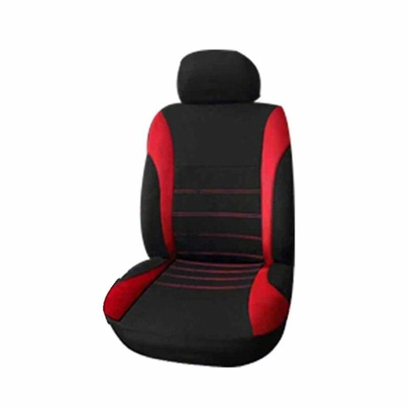 Комплект из 2 предметов, чехол для автокресла, универсальная подушка сиденья four seasons, одноместное сиденье-черный и красный