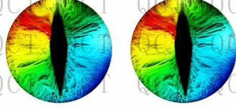 Белые стеклянные глаза для кукол 8 мм, цвет 4