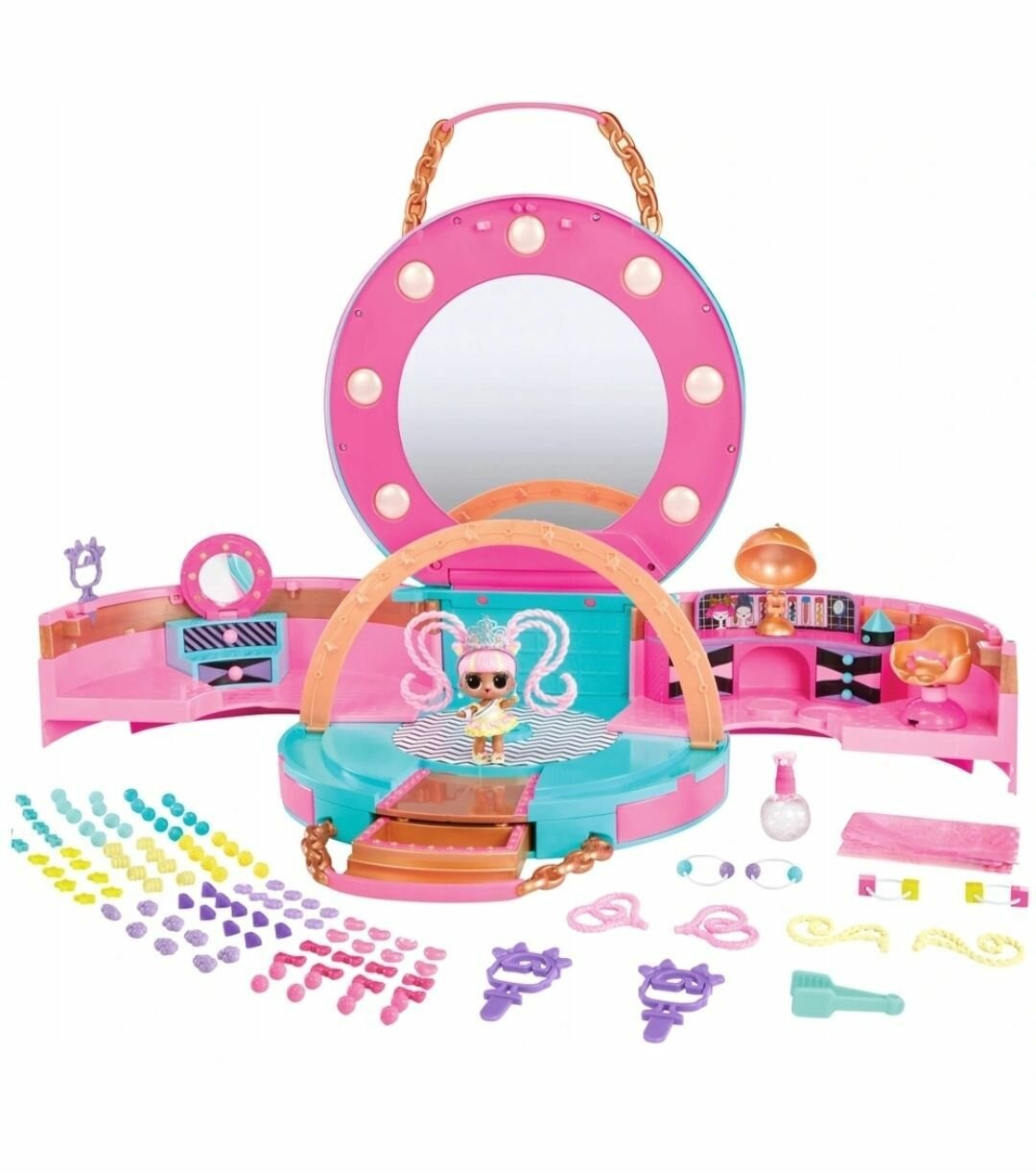 Кукла LOL SURPRISE - Парикмахерская для кукол LOL в чемодане Hair Beads - ЛОЛ 120995