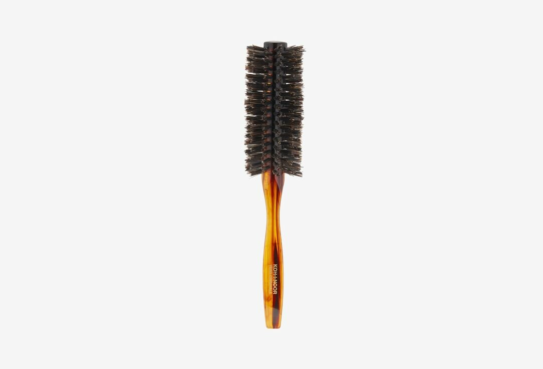 Брашинг для волос KOH-I-NOOR Spazzola Setolata Full Round with natural bristles d 4 x 21 cm