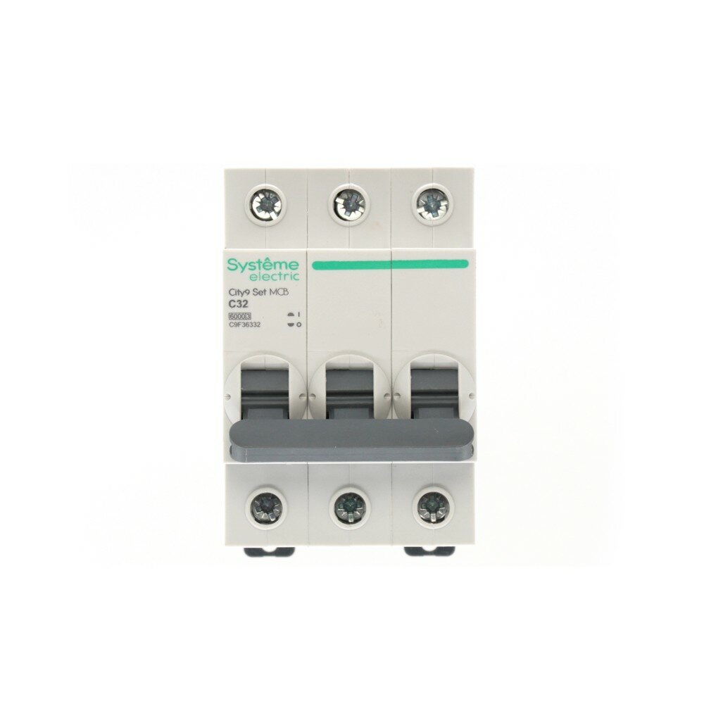 Автоматический выключатель Systeme Electric City9 Set, 3 полюса, 32A, 6kA, С
