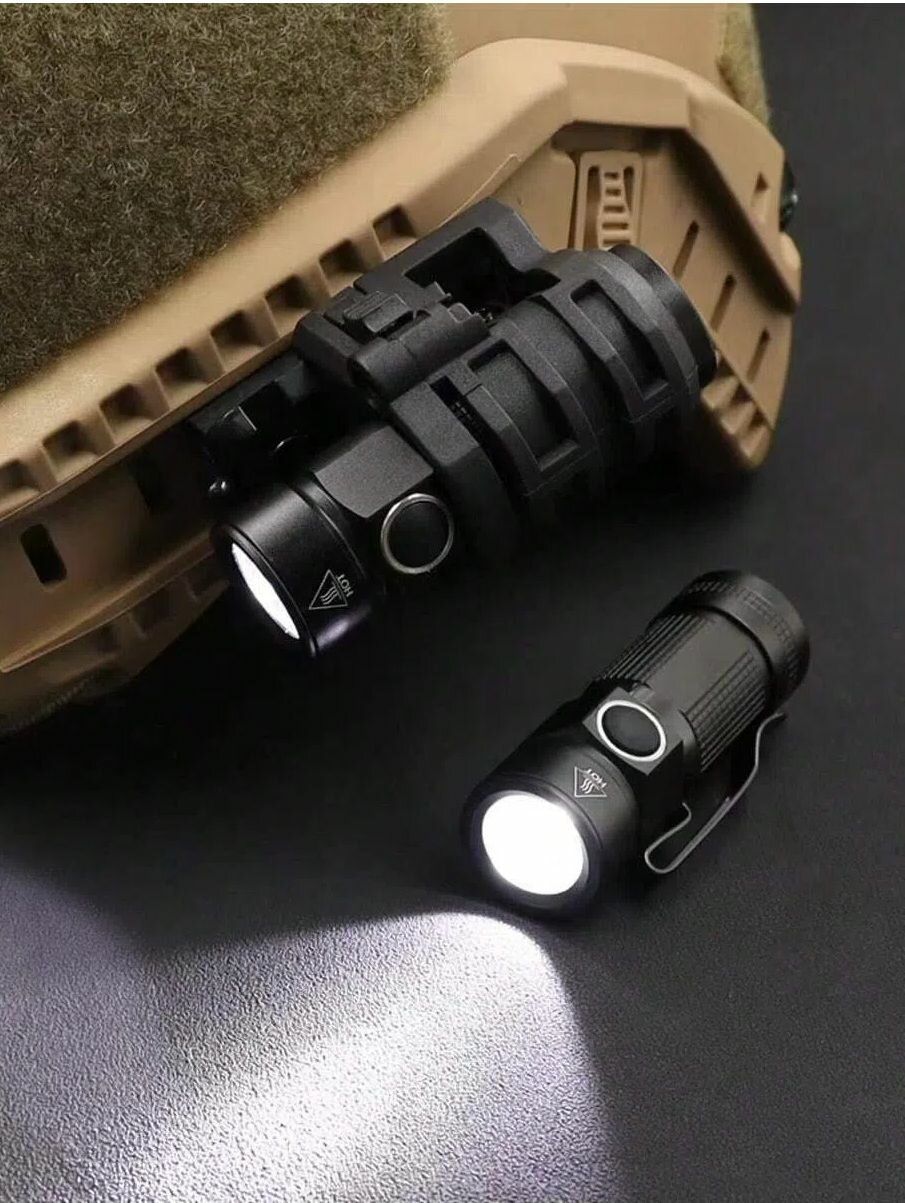 Сетевой антисейсмический яркий фонарик для кемпинга, тактический охотничий фонарик, подходящий для шлемов