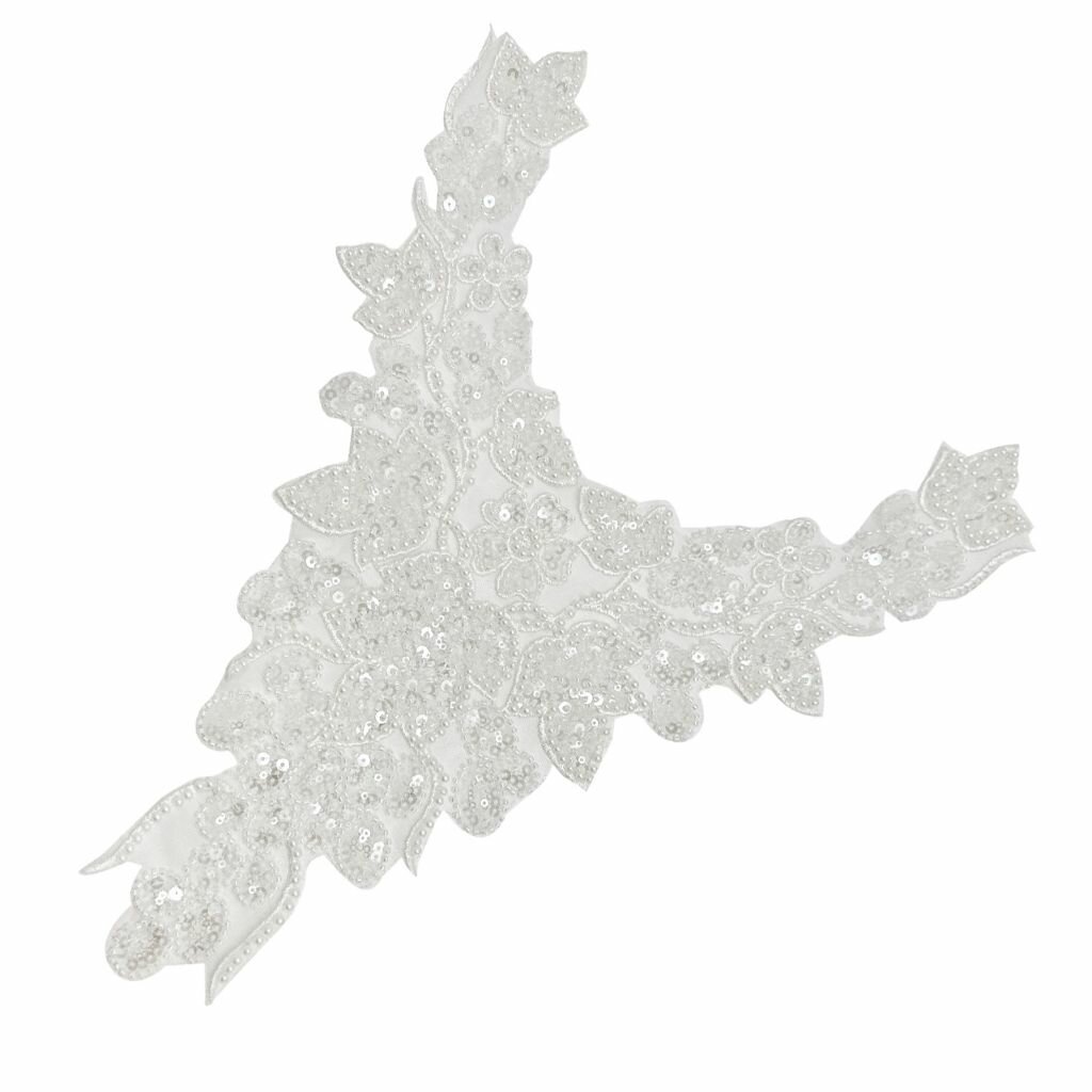 Универсальный модный аксессуар ручной работы с воротником из бисера и блестками, вышитый для энтузиастов