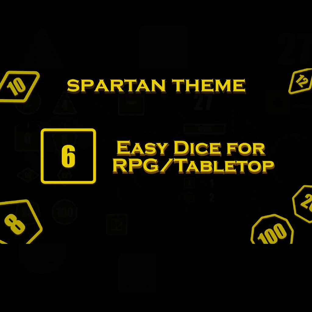 Дополнение Easy Dice for RPG/Tabletop - Spartan Theme, цифровое издание PlayStation 4, регион Турция / код пополнения баланса