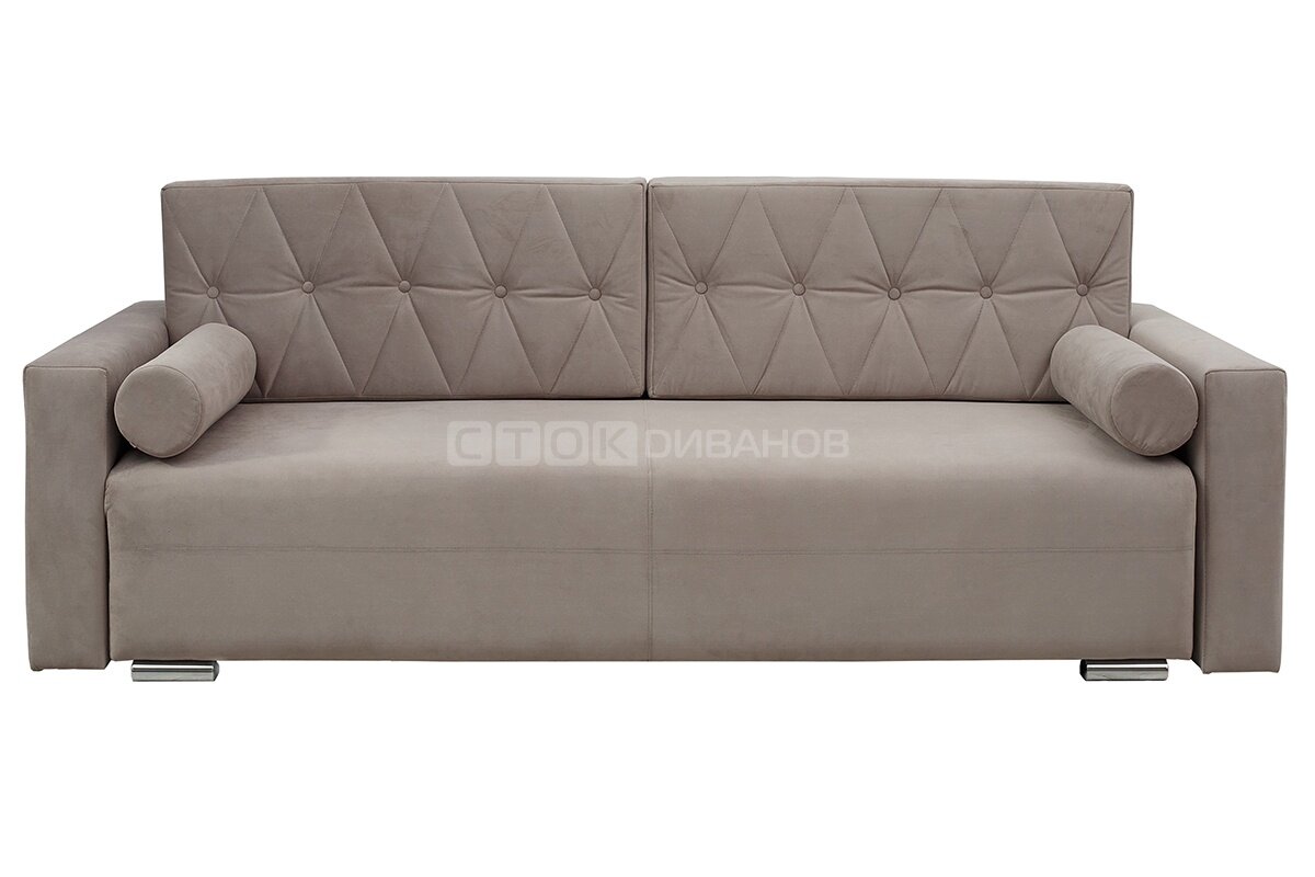 Диван Сток Диванов Сидней Beige серо-бежевый 246 см, механизм еврокнижка