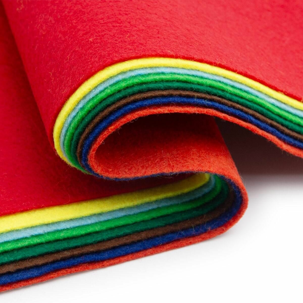 Фетр Astra&Craft Листовой мягкий, ассорти, №2, 1 мм, 170 г, 20х30 см, 8 шт