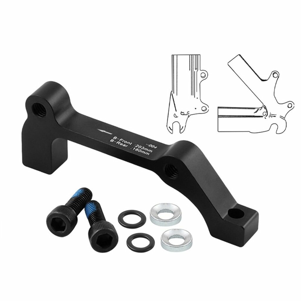 Переходник для дискового тормоза - стиль 4, черный