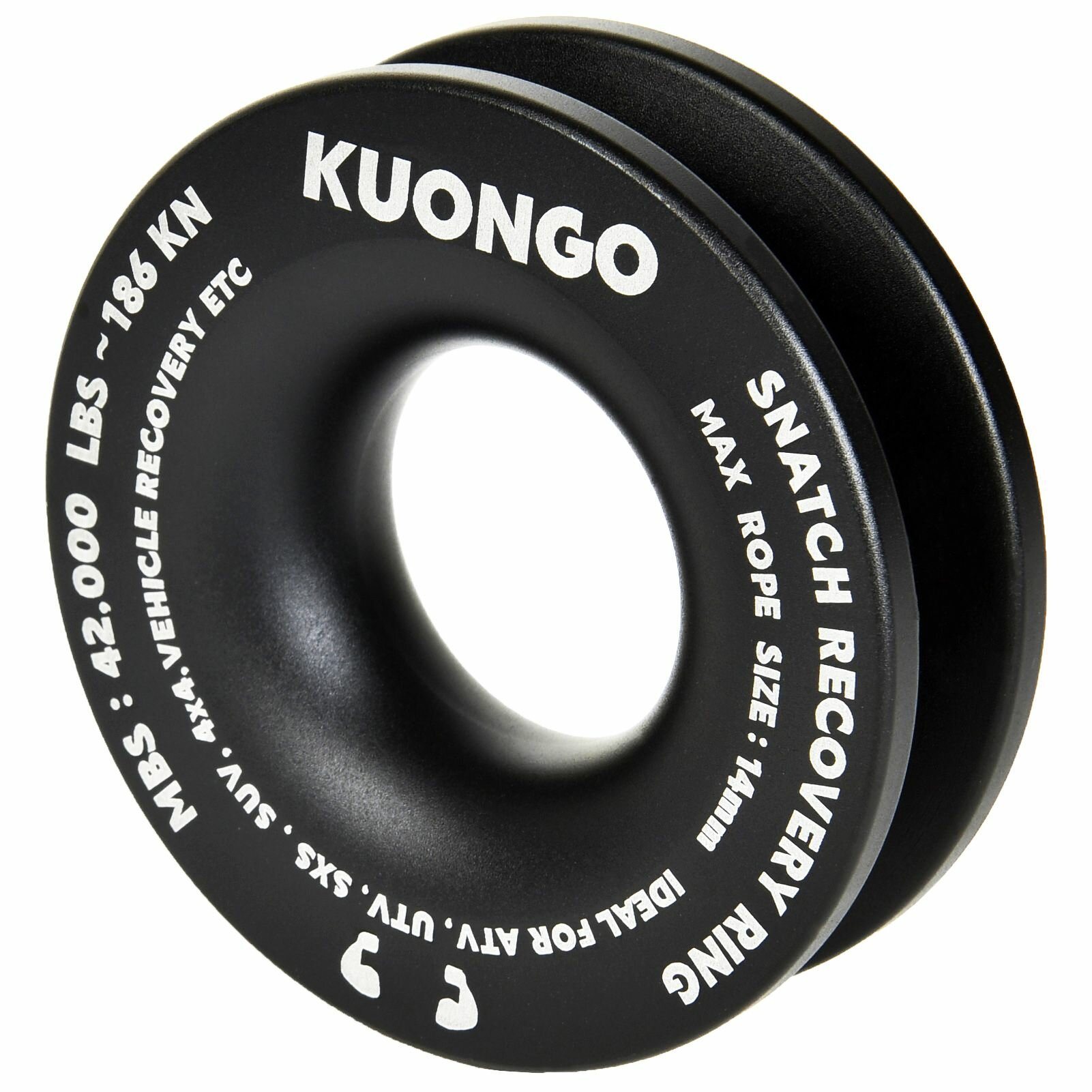 Металлическая лебедка Блок диаметром 100 мм, KUONGO, Кольцо 1 шт