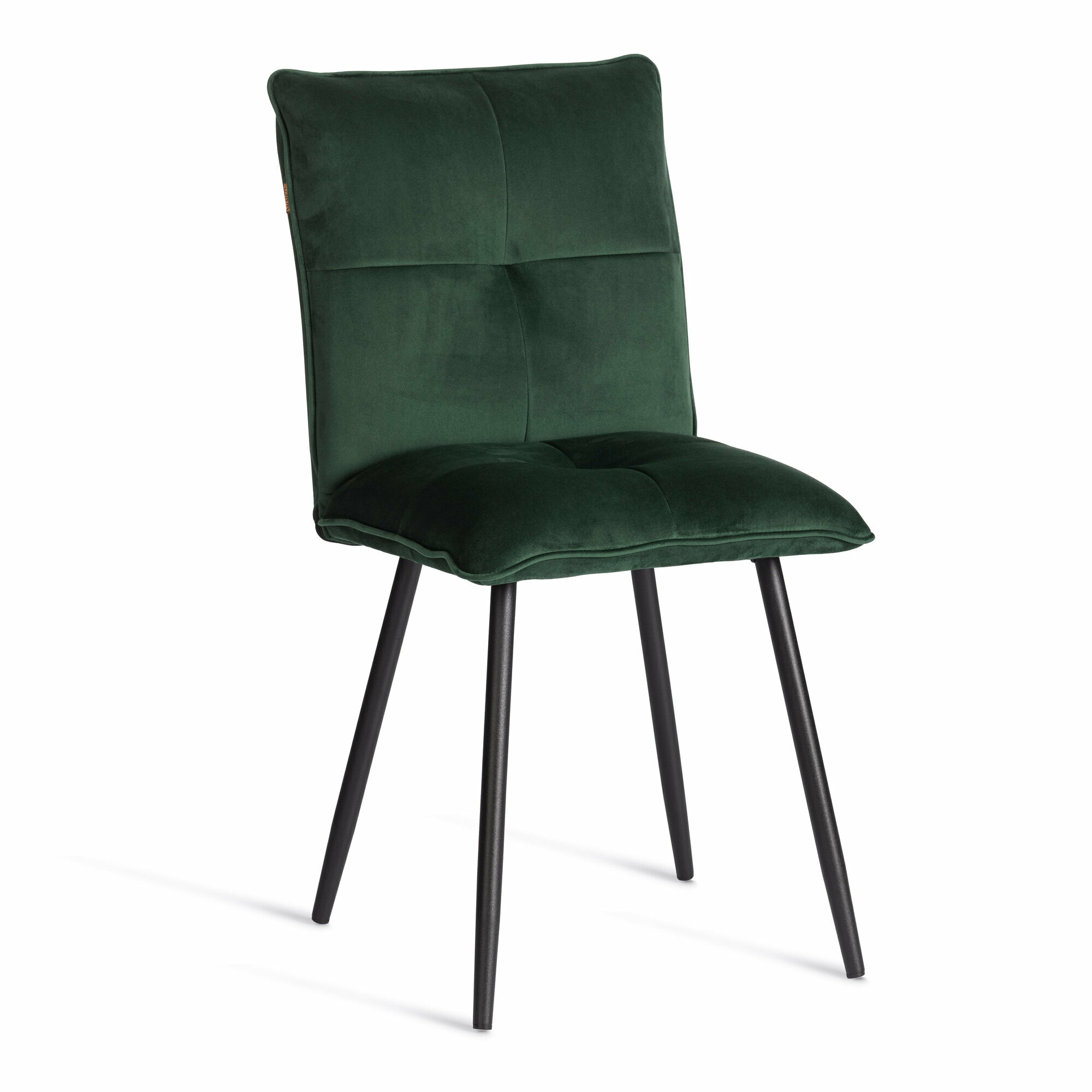 Стул обеденный для кухни с мягким сиденьем TetChair Sweet LT, 1 шт, велюр, изумруд