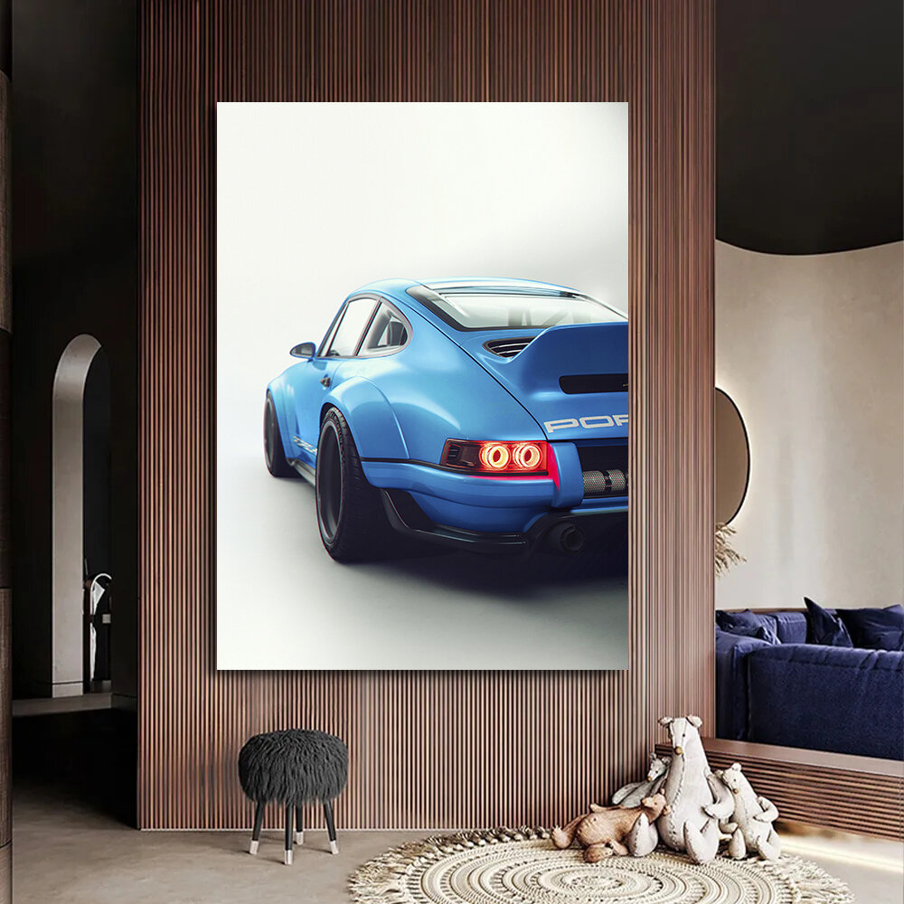 Автомобиль / картина PORSCHE / в интерьер мужчине, 60х80 см.