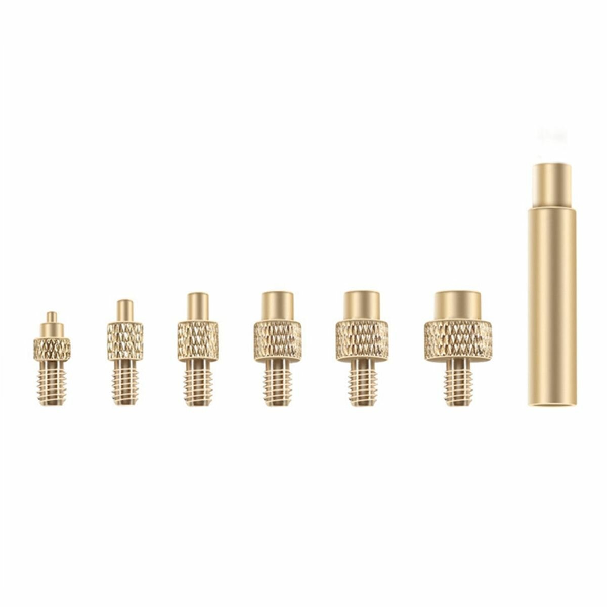 Наконечники для паяльников для использования с термофиксирующими вставками M2, M2,5, M3, , M5, M6 1/4 дюйма, M8, инструментом для запрессовки гайки наконечника