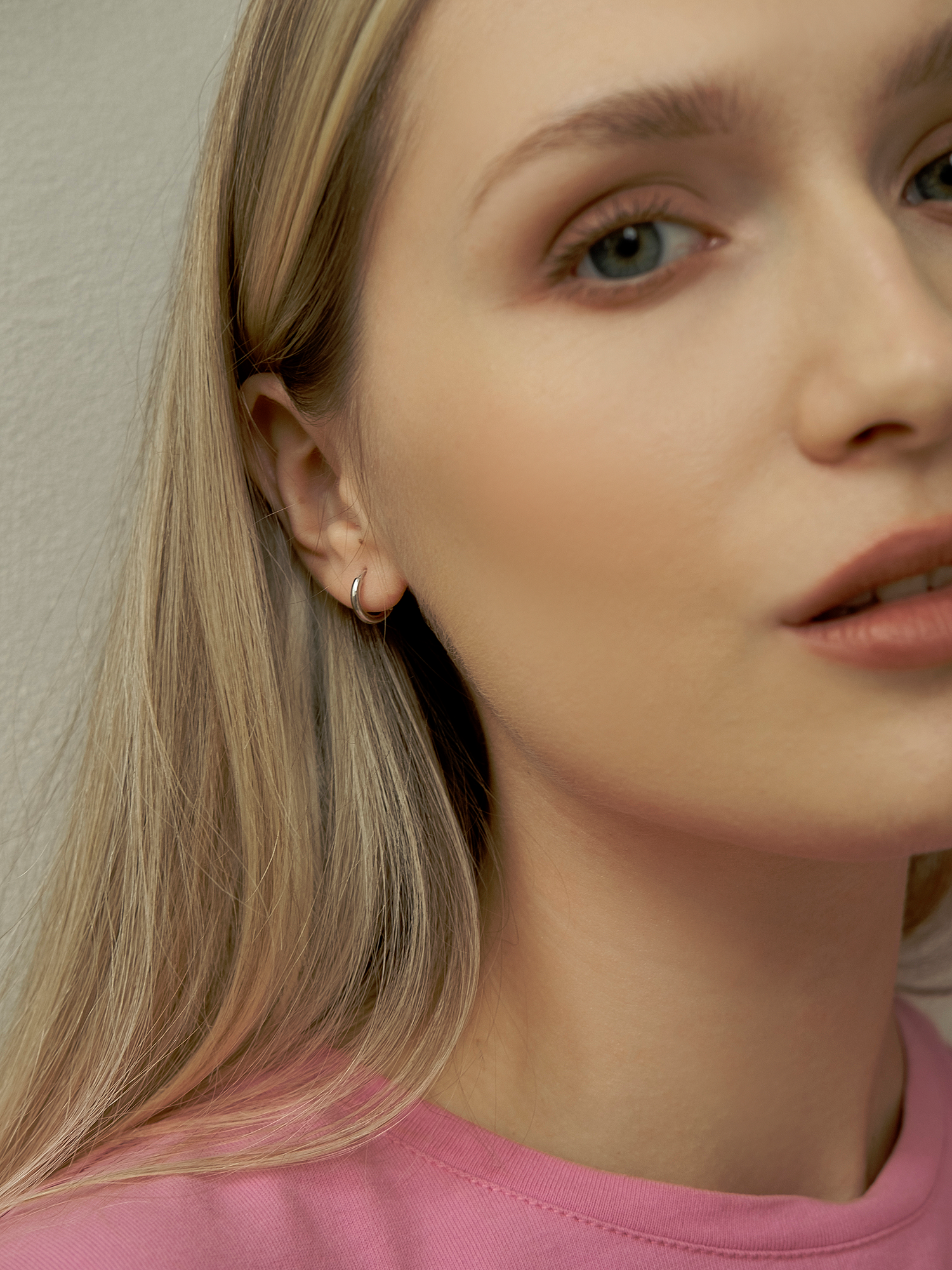 Моносерьга, серебро, 925 проба, родирование