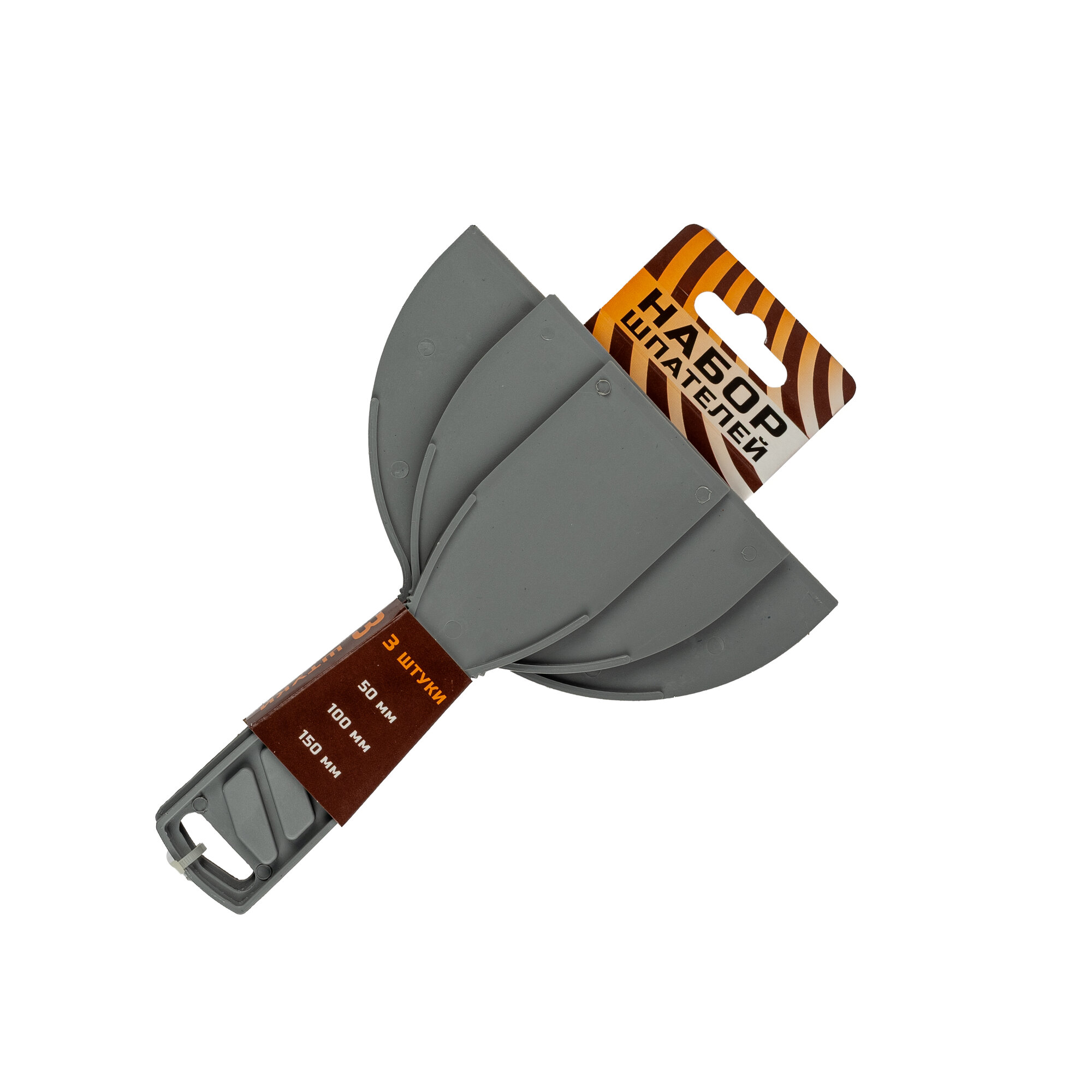 Набор шпателей пластиковых 3 шт, 50/100/150 мм PRAKTISCHE TOOLS