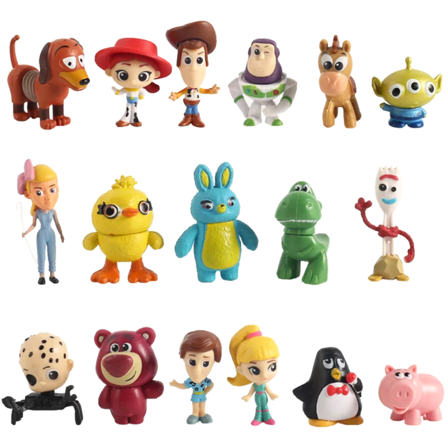 (из 17 шт) Набор Фигурок История игрушек (Toy Story) (3-5 см)