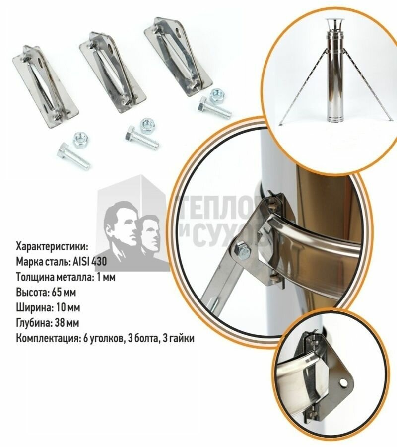 Комплект уголков хомута растяжки