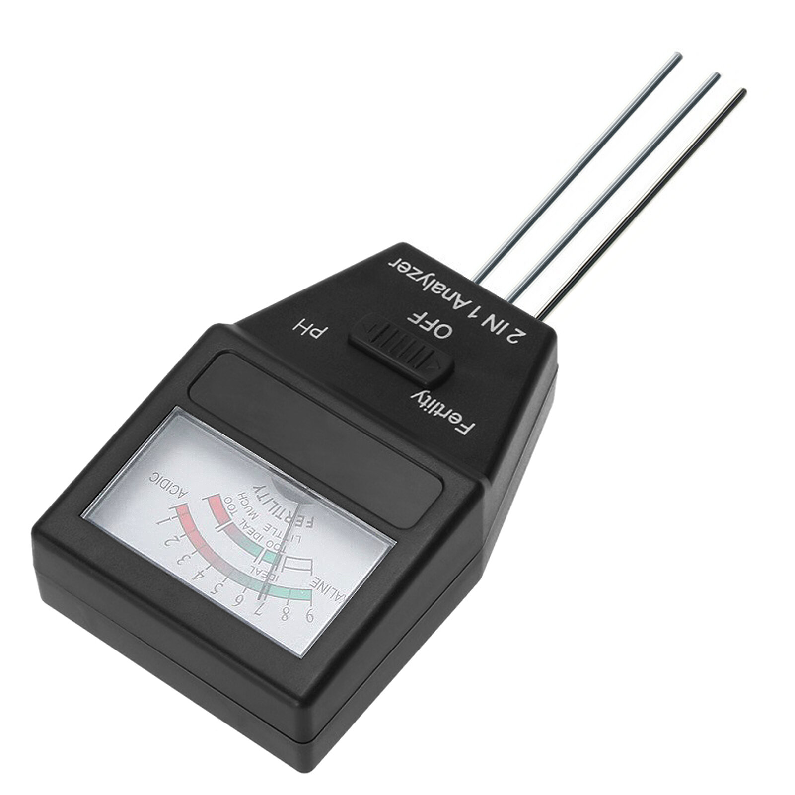 2 в 1 анализатор плодородности почвы PH стрелочного типа многофункциональный тестер почвы портативный измеритель микроэлементов почвы PH для теплицы сада газона фермы фруктового сада