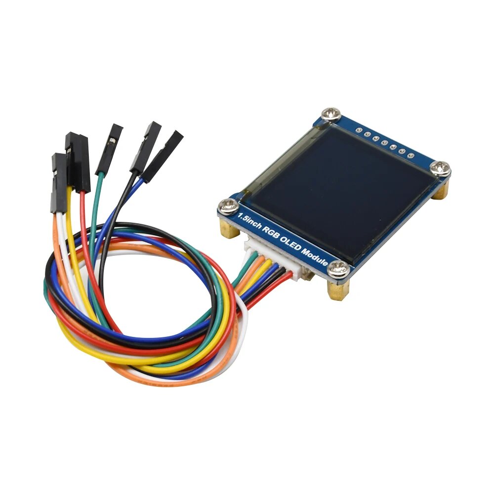 1,5-дюймовый модуль RGB OLED-дисплея, ЖК-экран 128*128 RGB для Arduino SSD1351, ЖК-плата, интерфейс SPI, полноцветный HD OLED