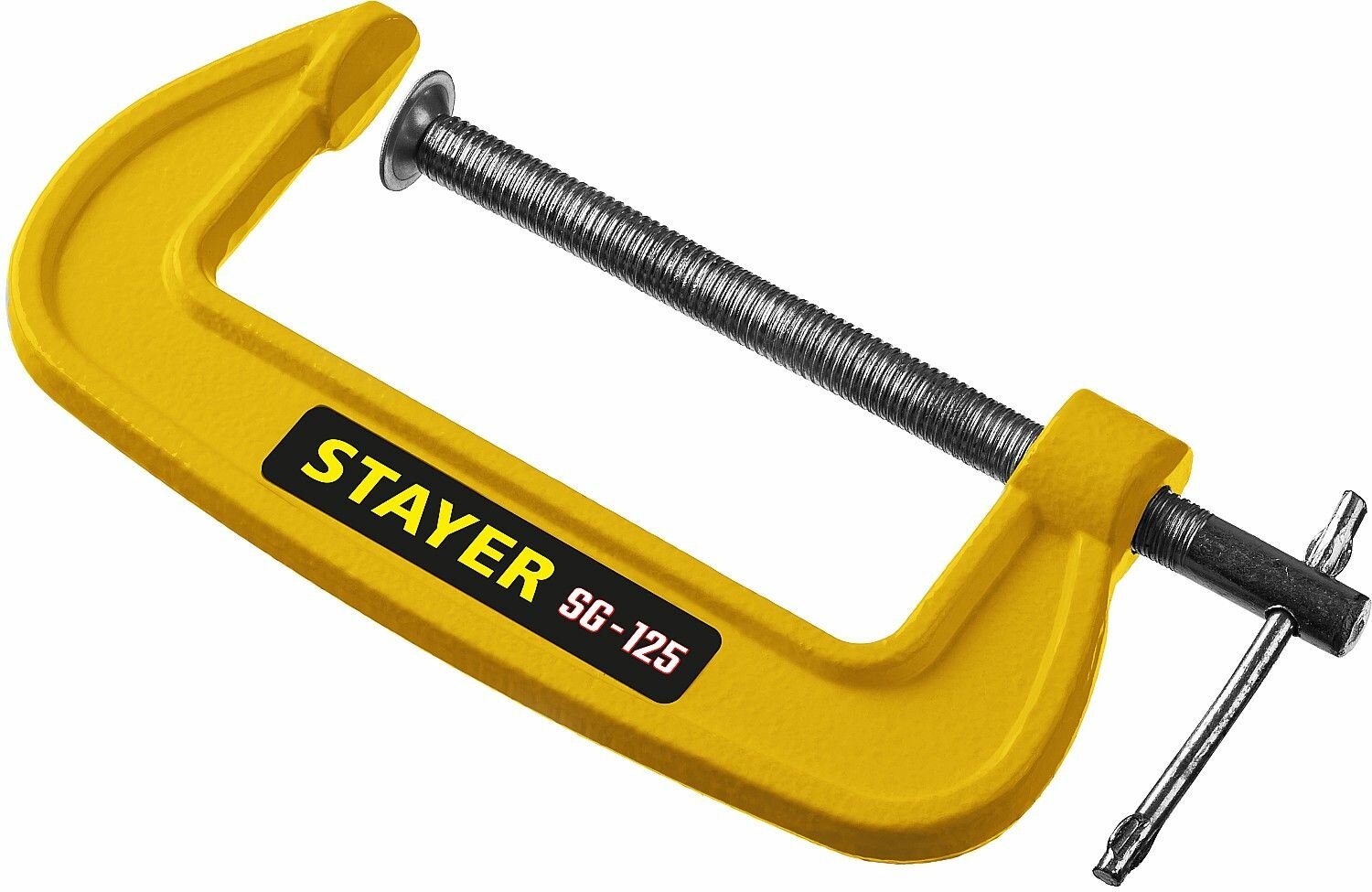 Струбцина STAYER G образная, чугунная, зажим 125 мм, модель SG 125