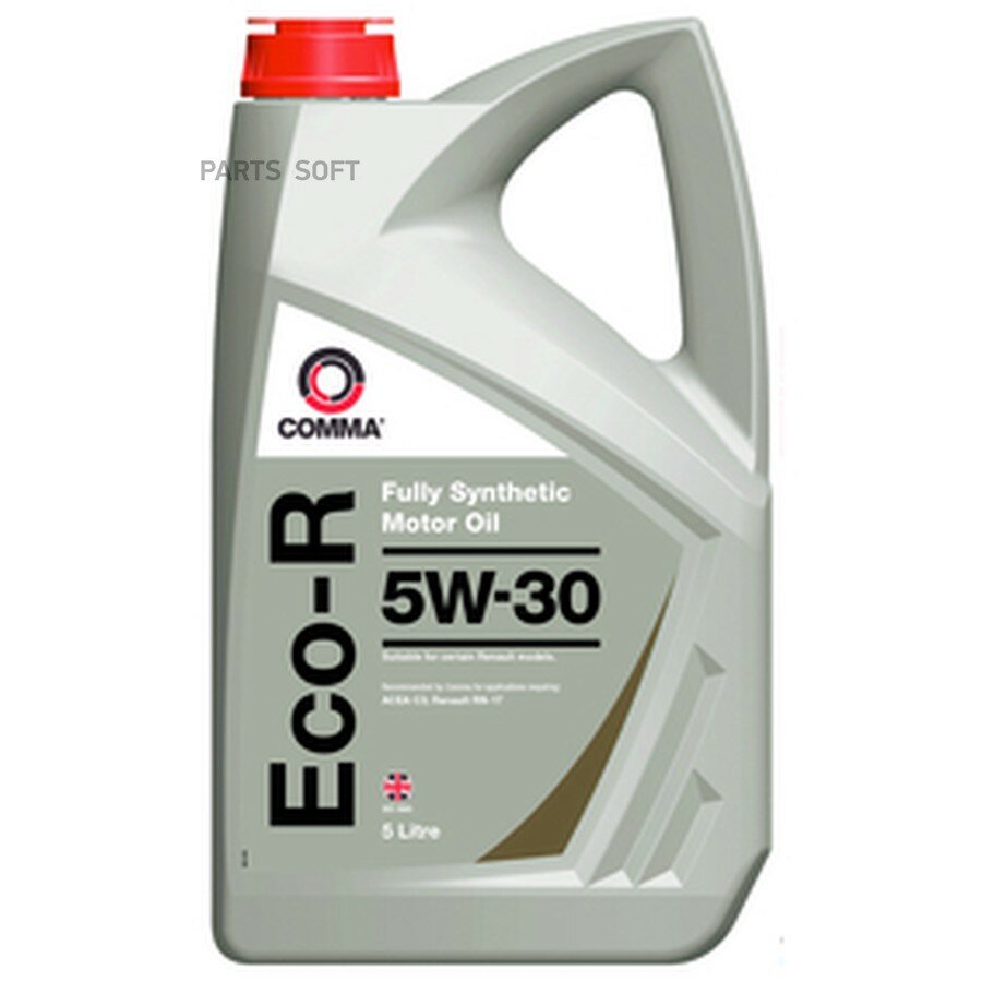 Масло моторное синтетическое COMMA Eco-R 5W-30 5L \ ACEA C3, Renault R от официального дистрибьютора, COMMA, артикул ECOR5L