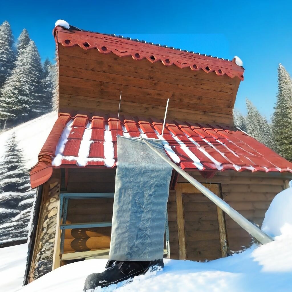 Скребок-резак Ижик-7 для уборки снега с крыши