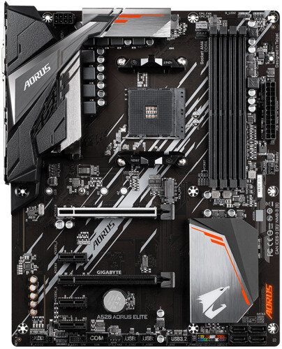 Материнская плата GIGABYTE A520 AORUS ELITE (A520 AORUS ELITE) - AM4, AMD A520, 4хDDR4-4733 МГц, 2хPCI-Ex16, 1хM.2, Standard-ATX
