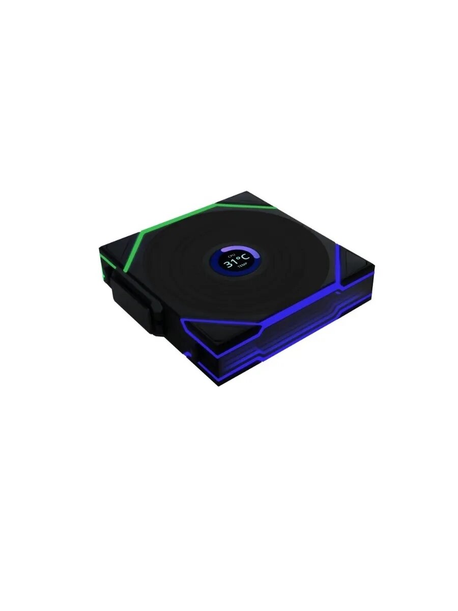 Вентилятор для корпуса Uni Fan TL Wireless LCD 120 черный