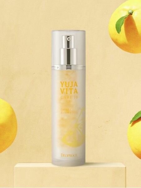 DEOPROCE Эссенция для лица цитрусовая против морщин и пигментации DEOPROCE YUJA VITA CARE 10 CAPSULE ESSENCE 120 мл.
