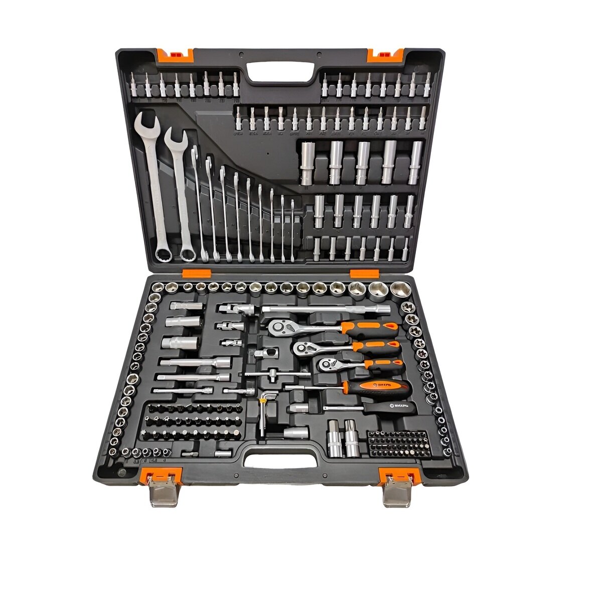 Набор инструментов, 1/2", 1/4", CrV, в кейсе 216 предметов Вихрь 73/6/7/12