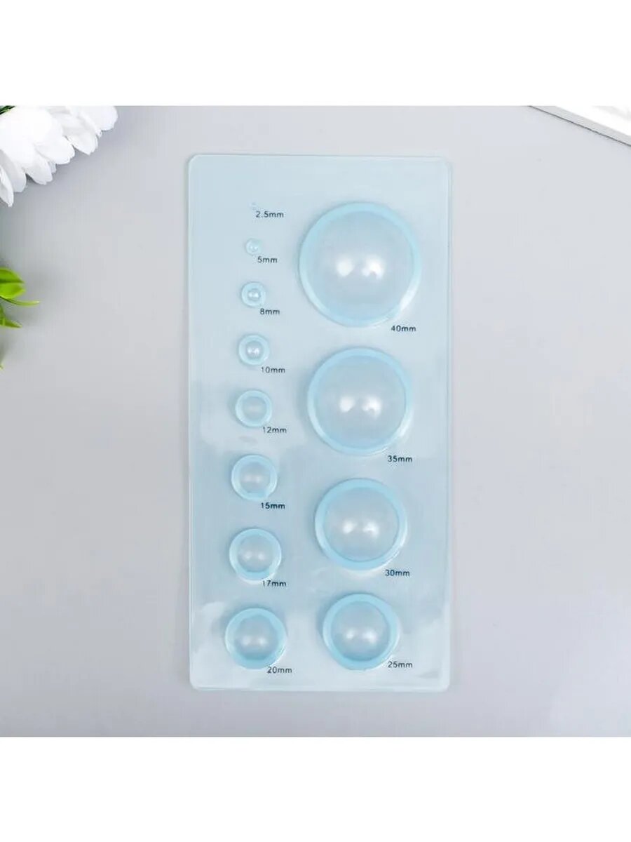 Линейка-шаблон для квиллинга "Круги" 18х9х2,5 см