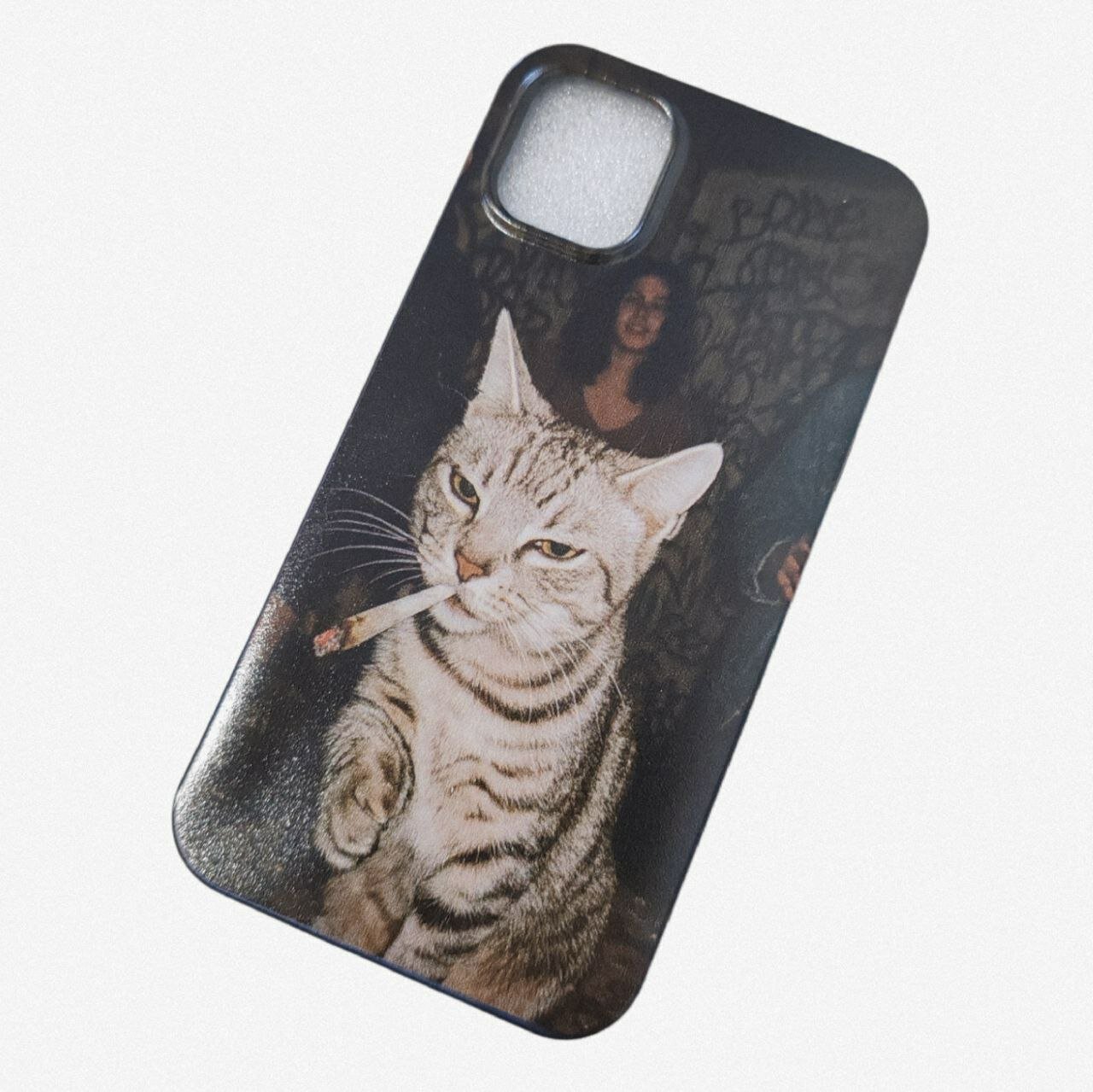 Чехол для iPhone 11 крутой кот гангста черный чехол силиконовый