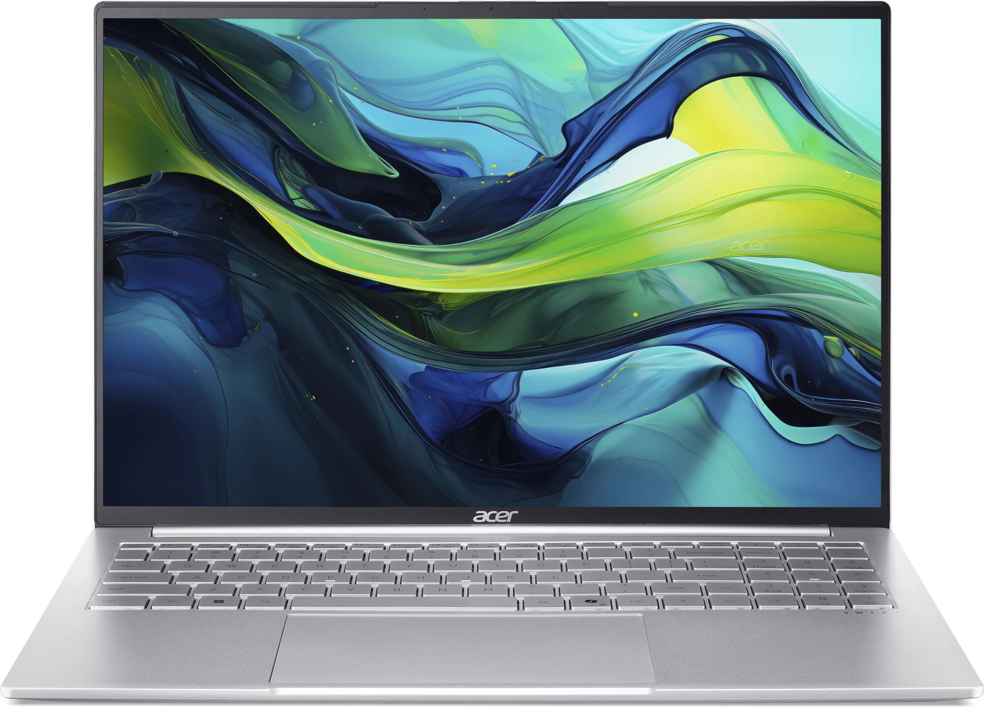 Ноутбук Acer Swift Lite SFL16-51M-54BL Core Ultra 5 115U 16Gb SSD512Gb Intel Graphics 16" IPS WUXGA (1920x1200) без ОС silver WiFi BT Cam 4810mAh (NX. D3UCD.002)