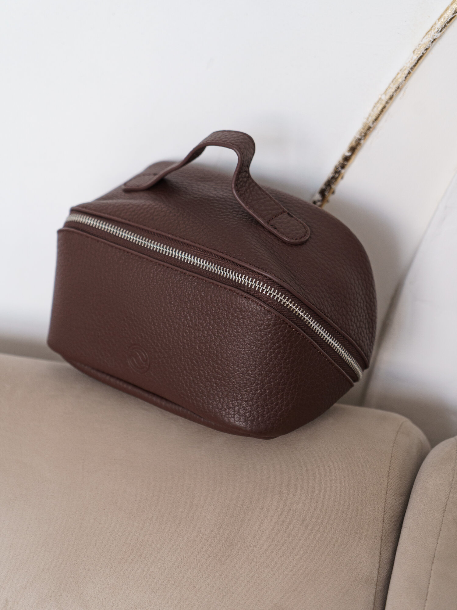 Косметичка Paprika Bag Italy, ширина: 11 см., высота: 14 см., длина: 23 см., , коричневый