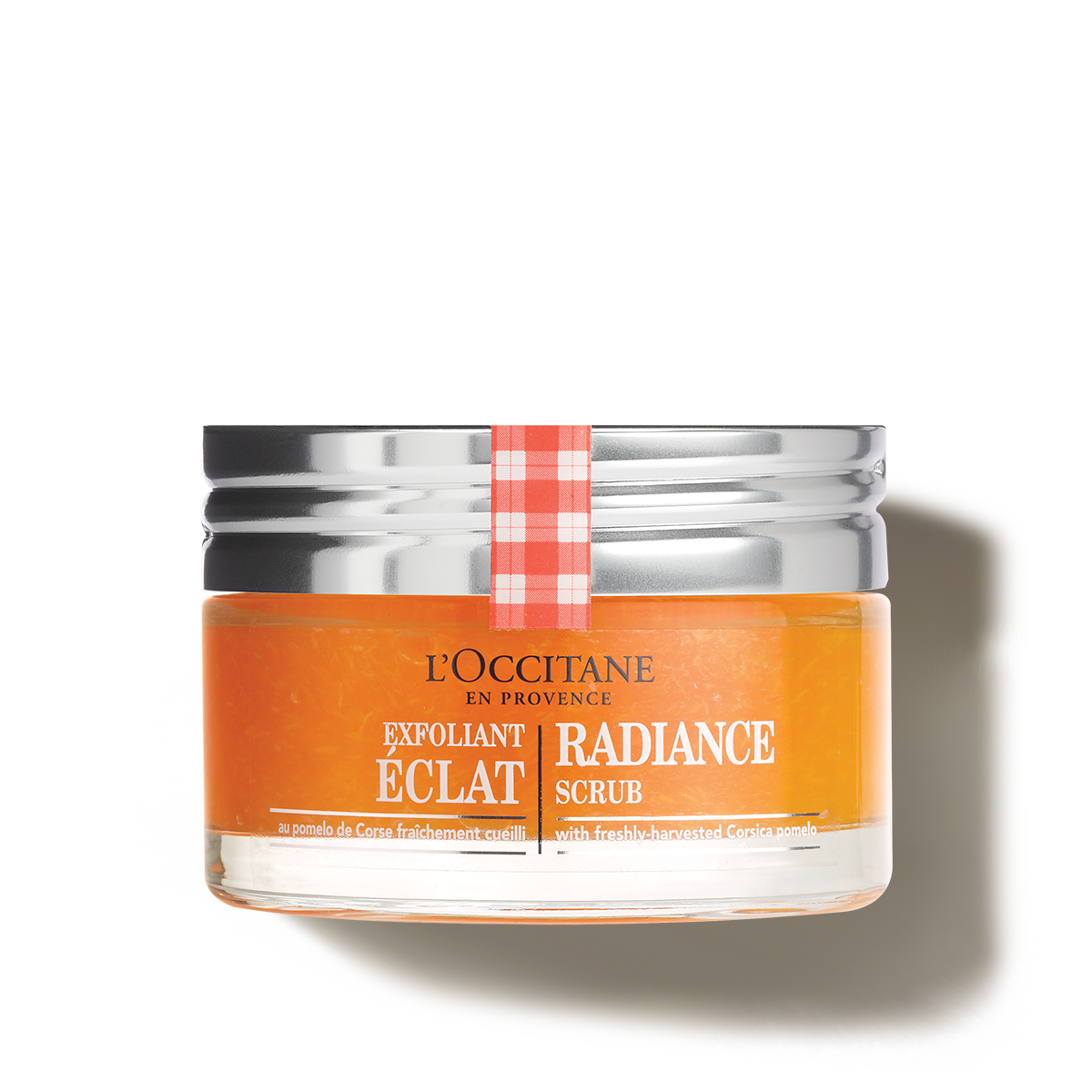 Фруктовый скраб L'Occitane, для сияния, для всех типов кожи, банка, 75мл