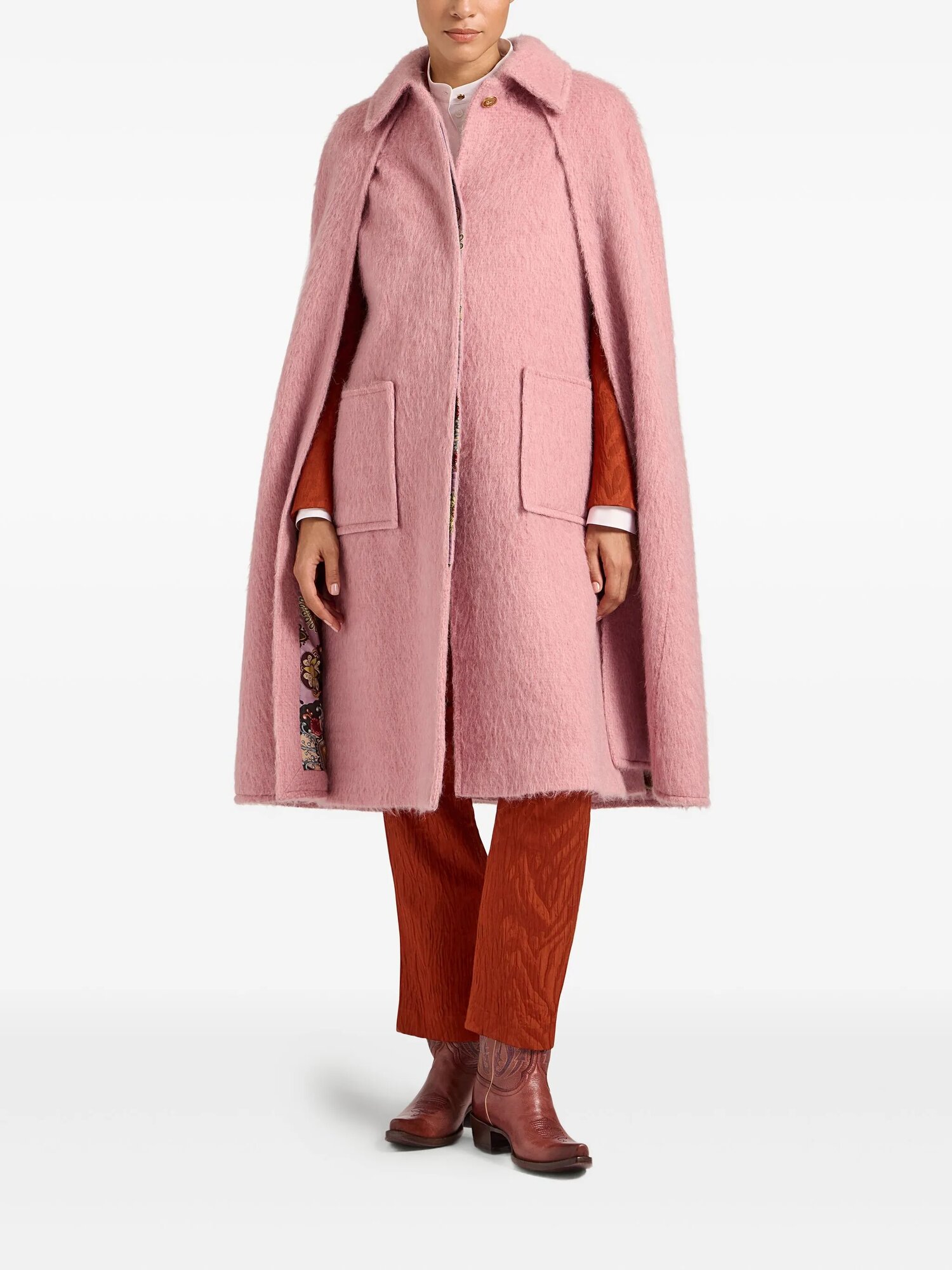 Накидка La DOUBLEJ Milano, размер 42, pink — фото 1