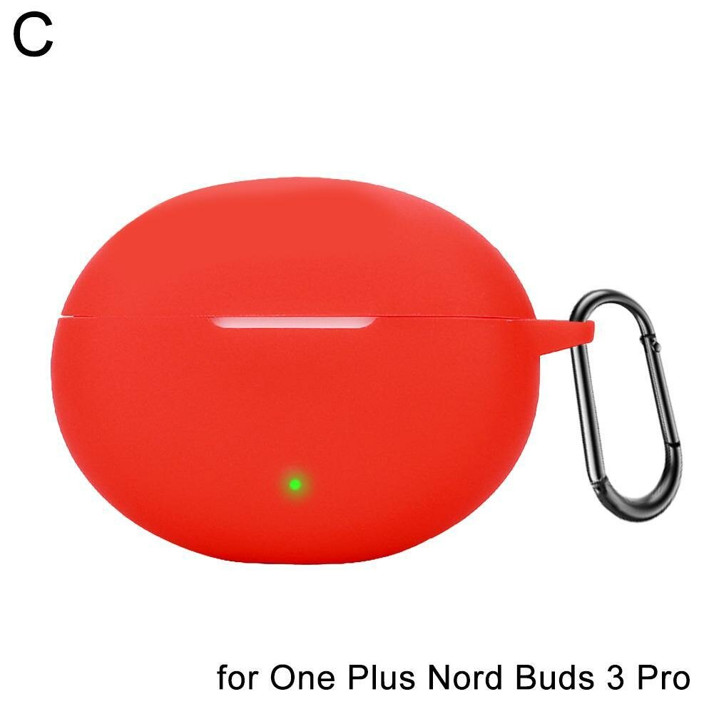 Силиконовый однотонный пылезащитный чехол для беспроводных наушников OnePlus Nord Buds 3 Pro