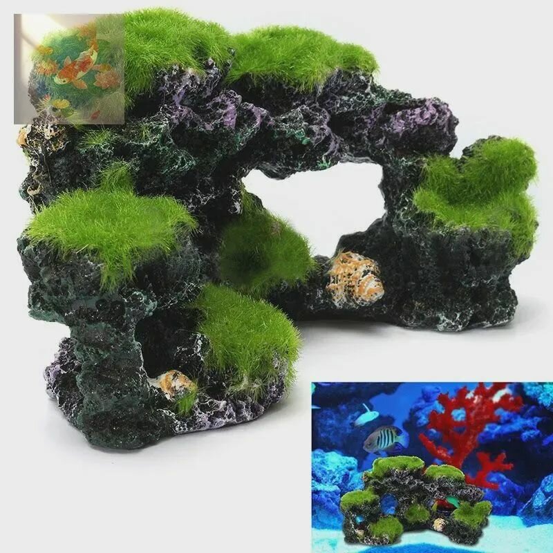 Аквариум Коралловый риф Скала Орнамент