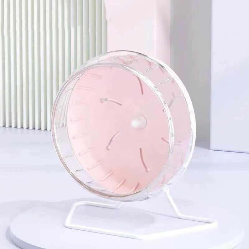 Колесо для шиншиллы 21см. бесшумное, сплошное, на подставке/колесо для ежа 21см