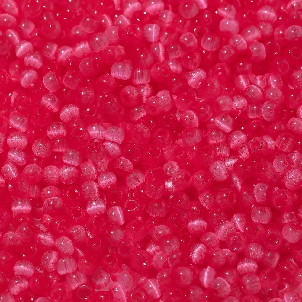 Кошачий Глаз бусины 4 мм, 100 шт, цвет: красная