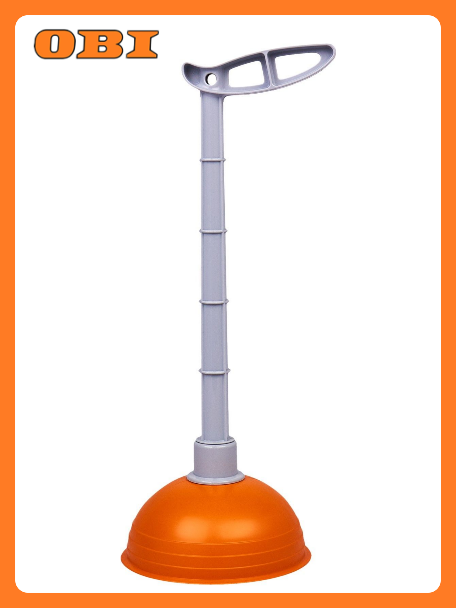 Вантуз SVIP "Мега", ПВХ/полипропилен, оранжевый, d чаши 140мм