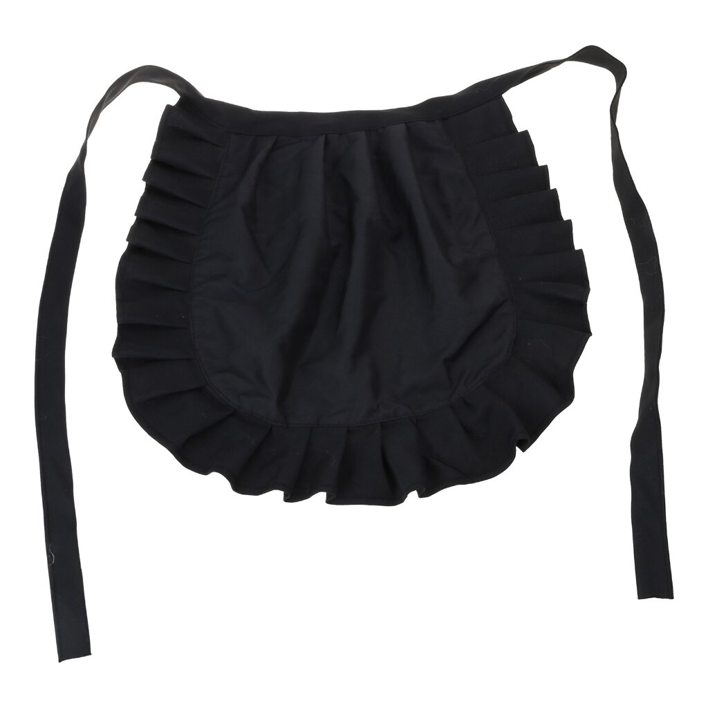 Девушки Косплей Поясной фартук Половина Фартука Кухонный фартук с оборками на талии Фартук горничной